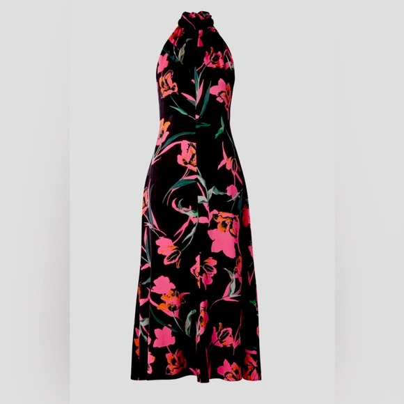 Milly | Dresses | Nwt Milly Adrian Floral Floating Botanica Halter Neck ...